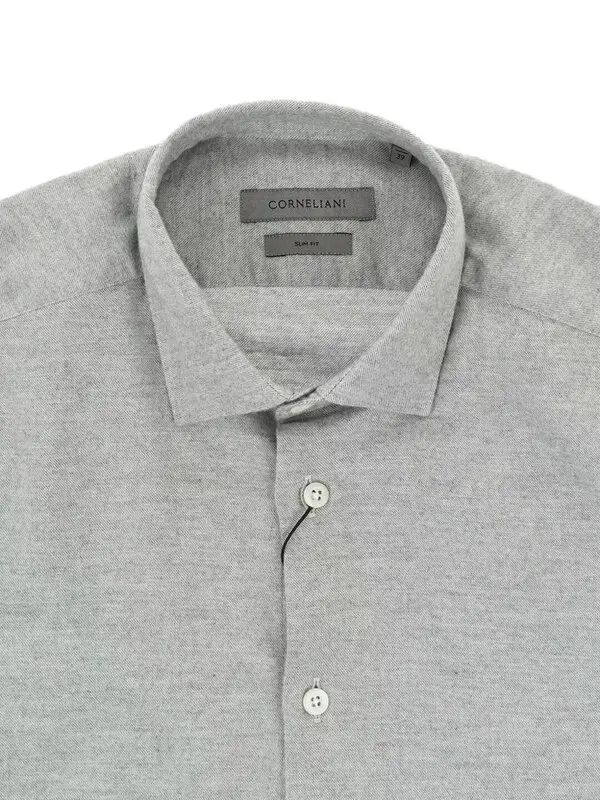 Corneliani Flannel Slim-fit Shirt