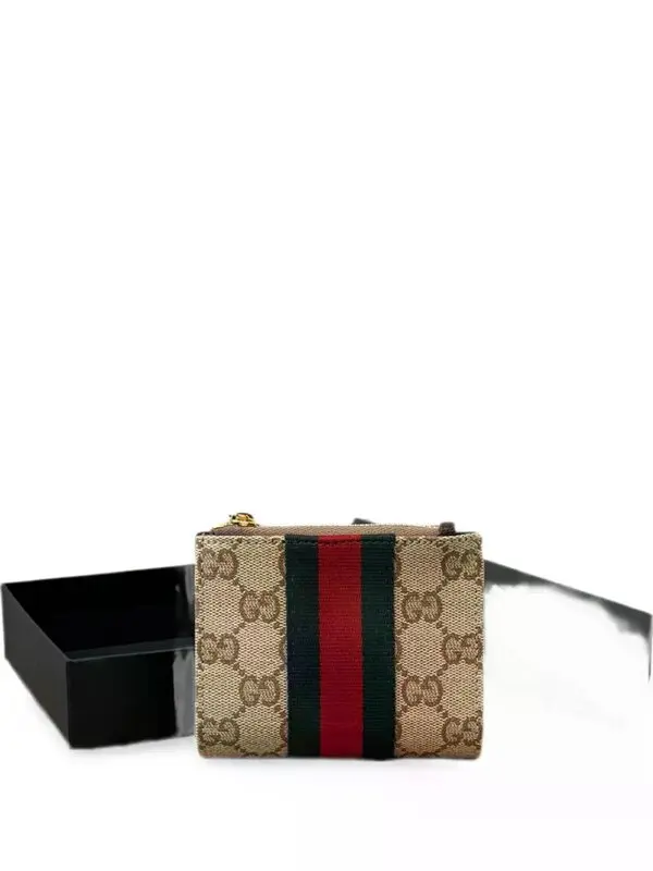 Gucci Ophidia Web-stripe Wallet - Neutrals