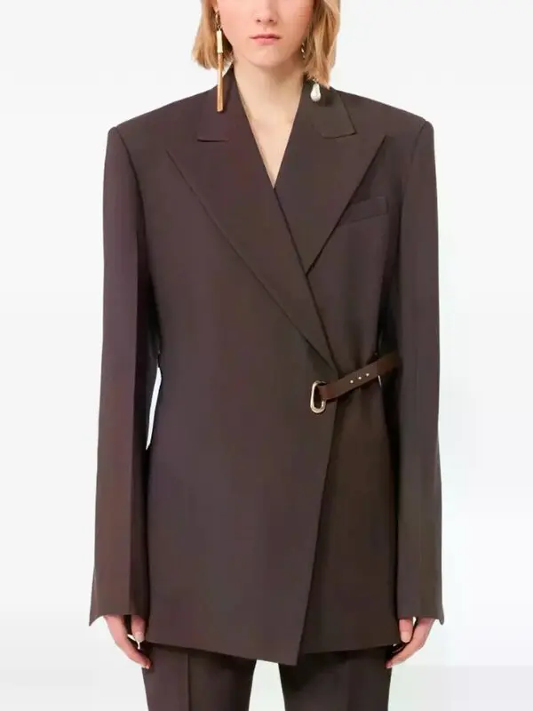 Sportmax Belted Wrap-design Blazer