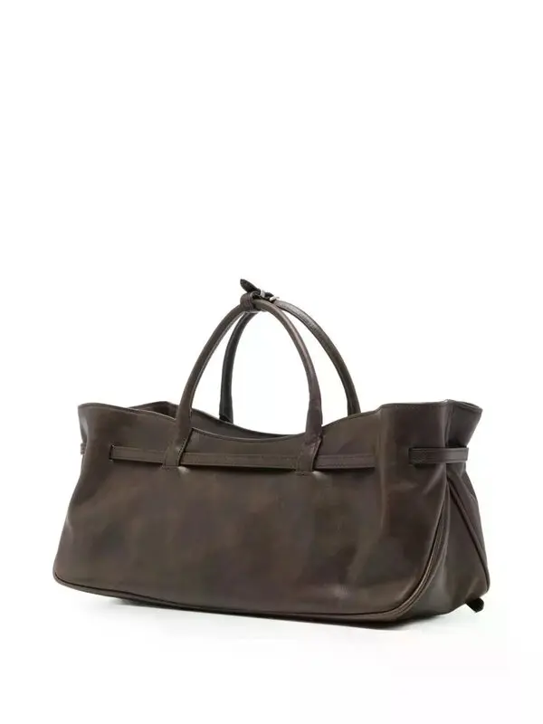 MARGESHERWOOD Grandma Buckled Leather Tote Bag