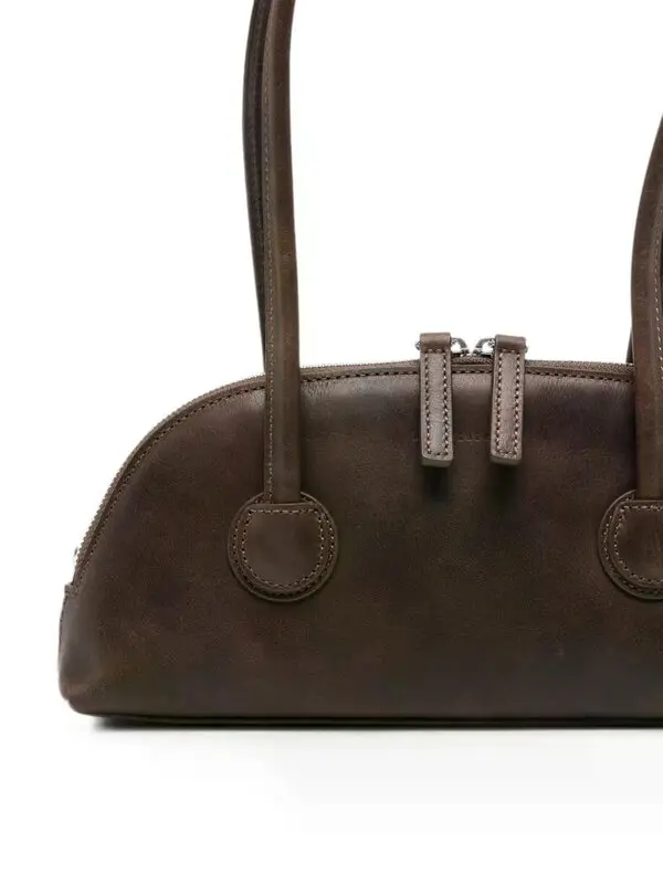 MARGESHERWOOD Bessette Curved-zip Shoulder Bag - Brown