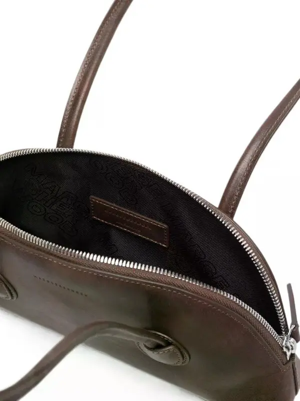 MARGESHERWOOD Bessette Curved-zip Shoulder Bag - Brown