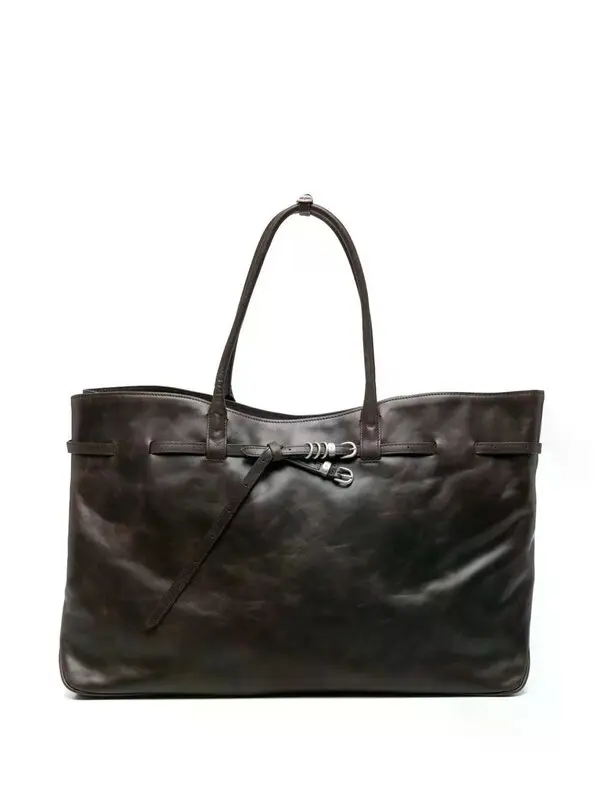 MARGESHERWOOD Buckle-detail Leather Shoulder Bag