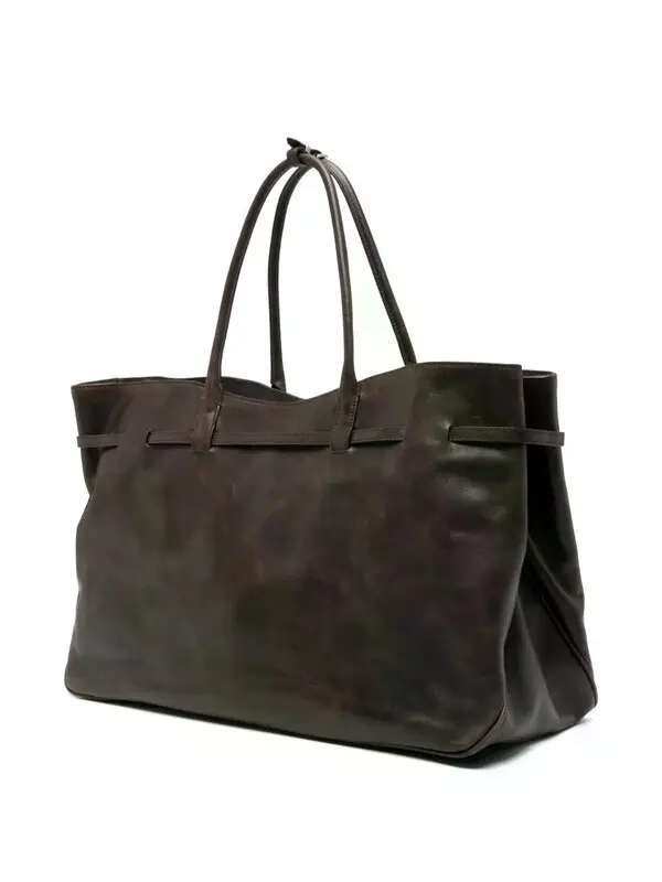 MARGESHERWOOD Buckle-detail Leather Shoulder Bag
