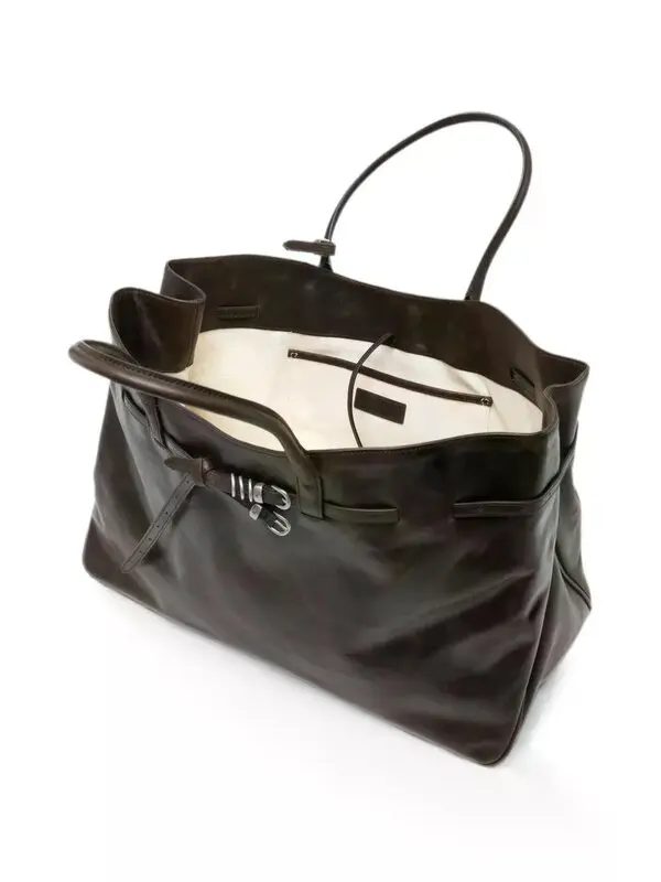 MARGESHERWOOD Buckle-detail Leather Shoulder Bag