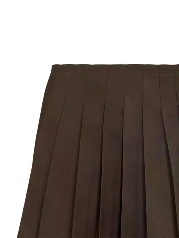 MAISON MARGIELA Pleated Skirt - Brown