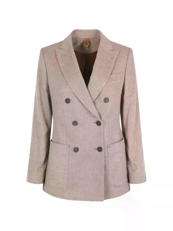 Max Mara Double-breasted Peak-lapels Blazer - Neutrals