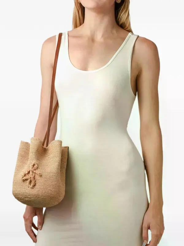 Ruslan Baginskiy The Hatbag Straw Shoulder Bag