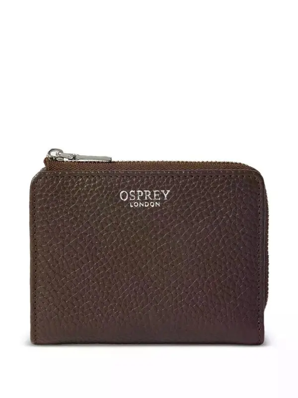 OSPREY Medium Core Leather Zip-around Wallet - Brown