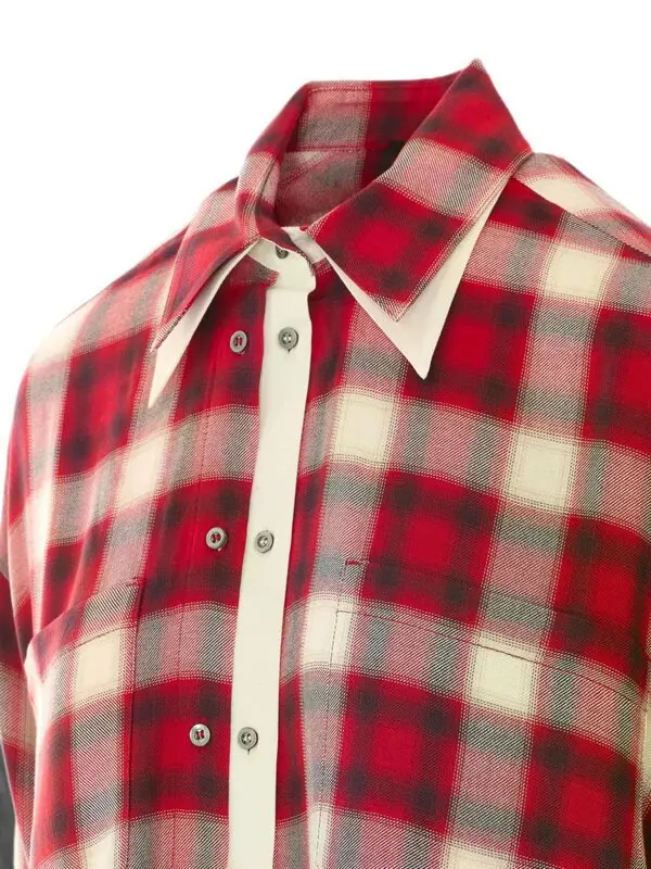 Pinko Check-motif Shirt With Chest Pockets