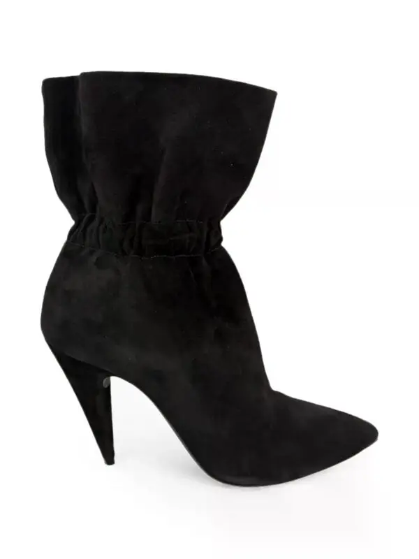Saint Laurent Tienne Elastic Ankle Boots - Black