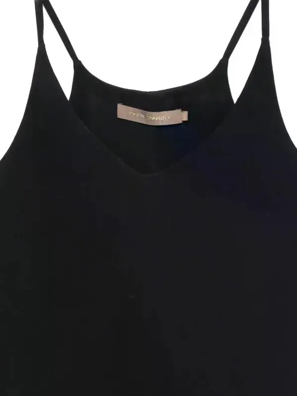 SIMONA CORSELLINI V-neck Spaghetti-strap Top