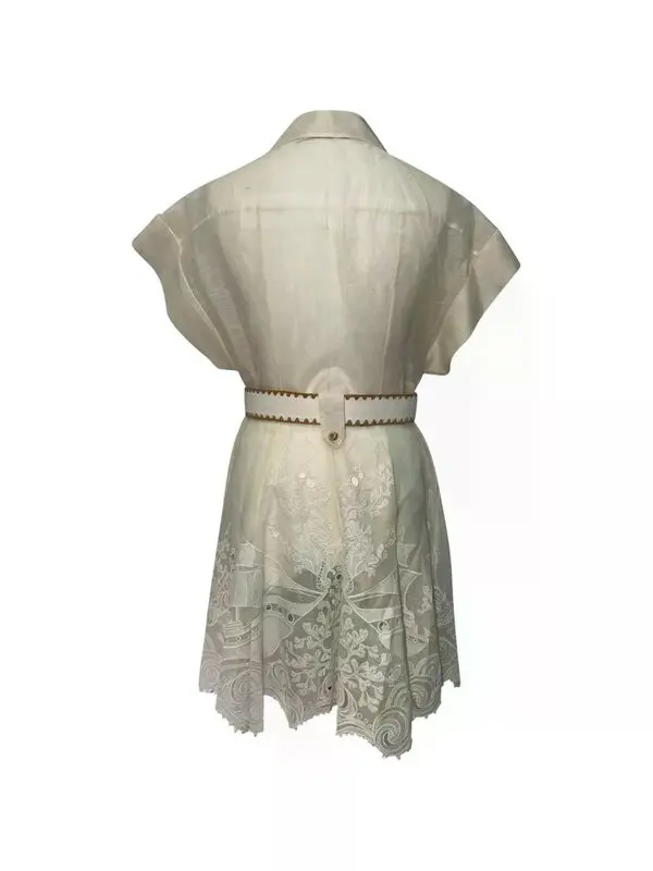 Zimmermann Postcard Belted Broderie Dress