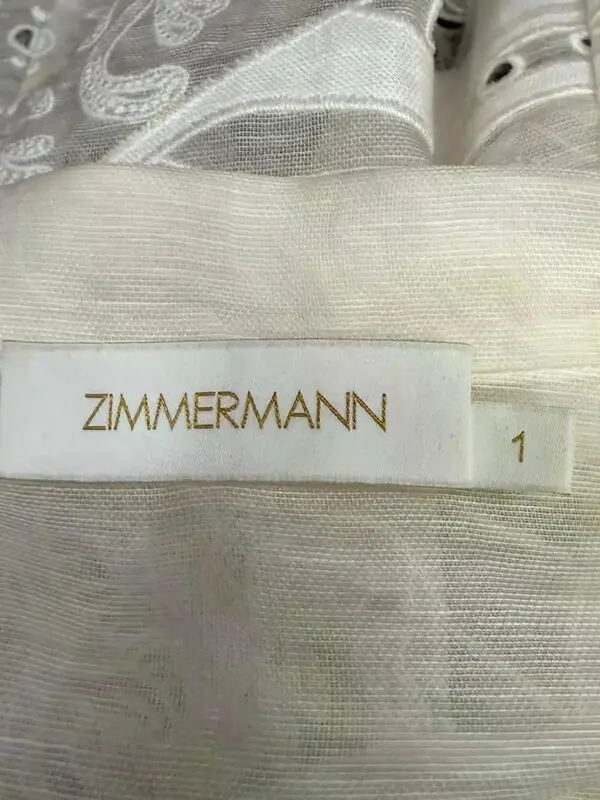 Zimmermann Postcard Belted Broderie Dress