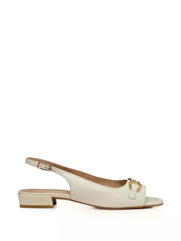Geox New Eraklia Horsebit-detail Slingback Sandals - Neutrals
