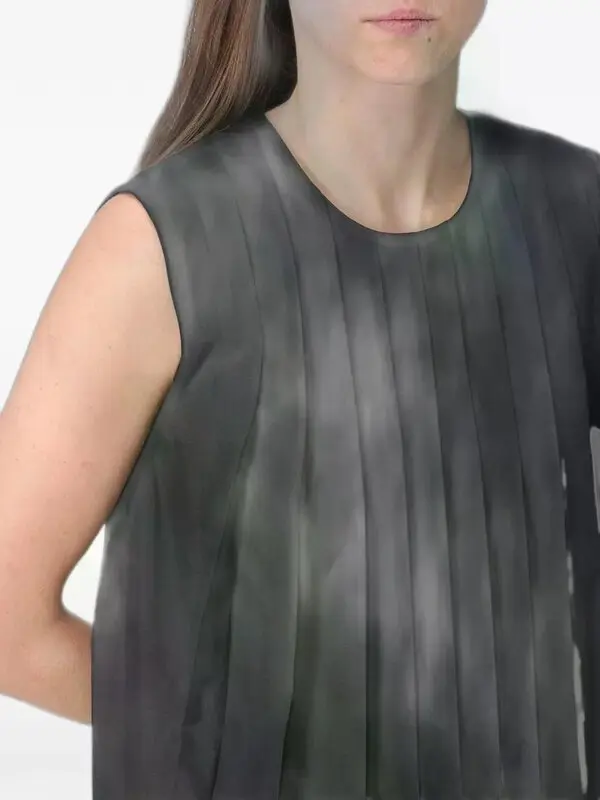 Ter Et Bantine Pleated Crepe Mini Dress