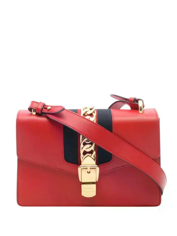 Gucci 2000-2015 Small Calfskin Sylvie Web Satchel