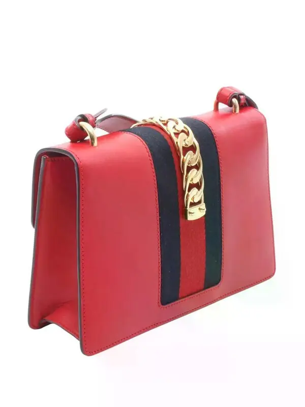Gucci 2000-2015 Small Calfskin Sylvie Web Satchel