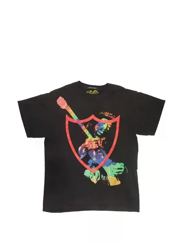 HTC LOS ANGELES Jimi Hendrix Graphic-print T-shirt - Black