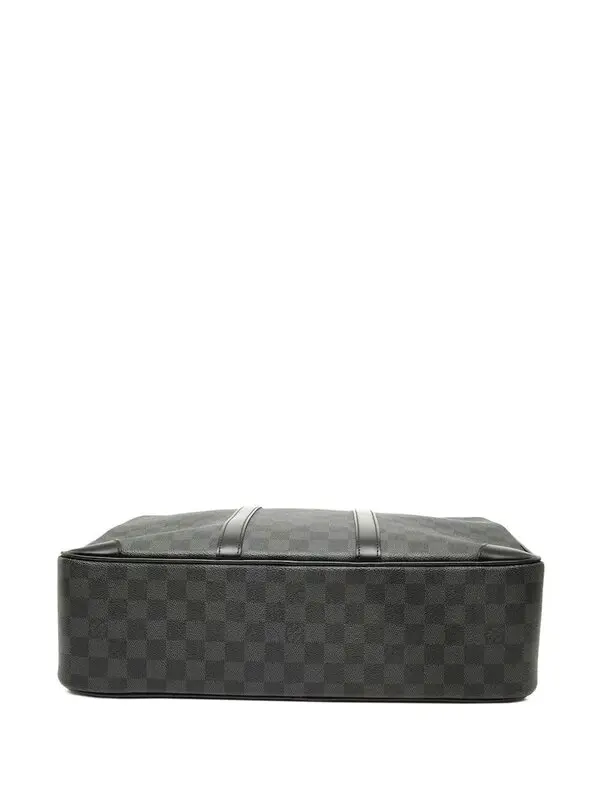 LOUIS VUITTON 2010 Damier Graphite Porte Documents Voyage Pm Business Bag