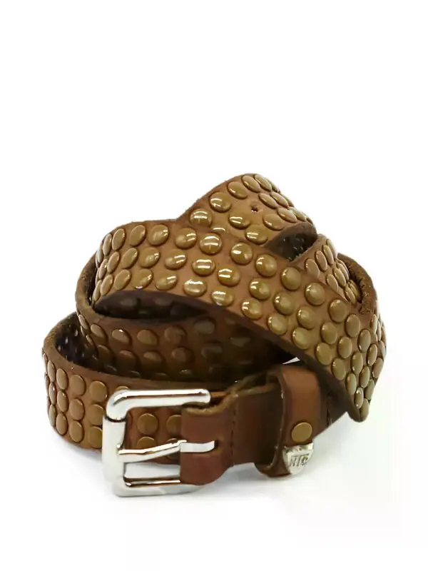 HTC LOS ANGELES Stud-embellished Leather Belt