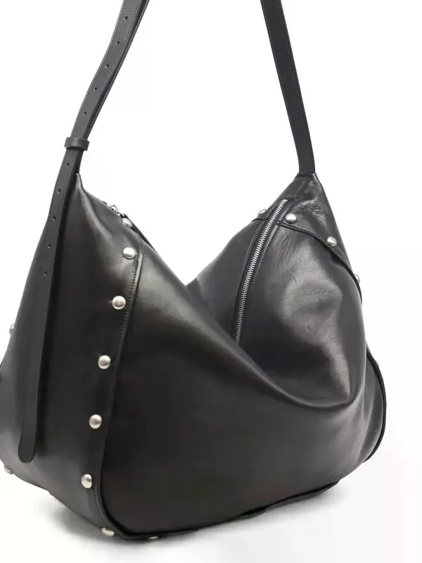 HTC LOS ANGELES Studded Leather Shoulder Bag