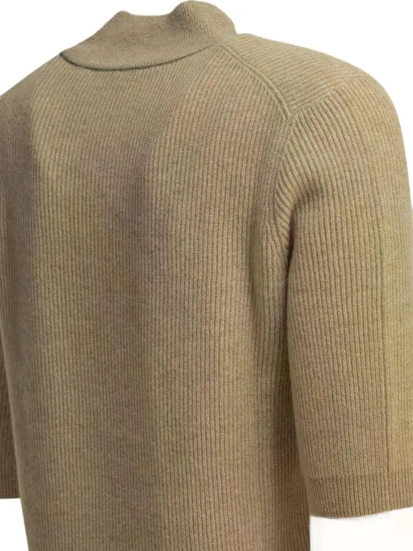 Brunello Cucinelli Ribbed Short-sleeve Sweater