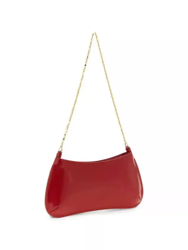 Jacquemus Small Bisou Chaine Leather Shoulder Bag - Red
