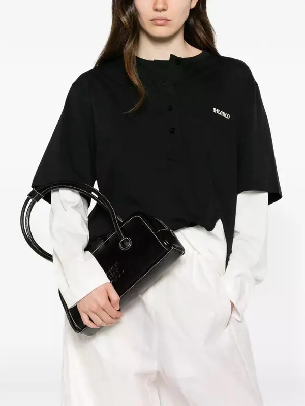 MARGESHERWOOD Contrast Stitch Logo-embossed Tote Bag