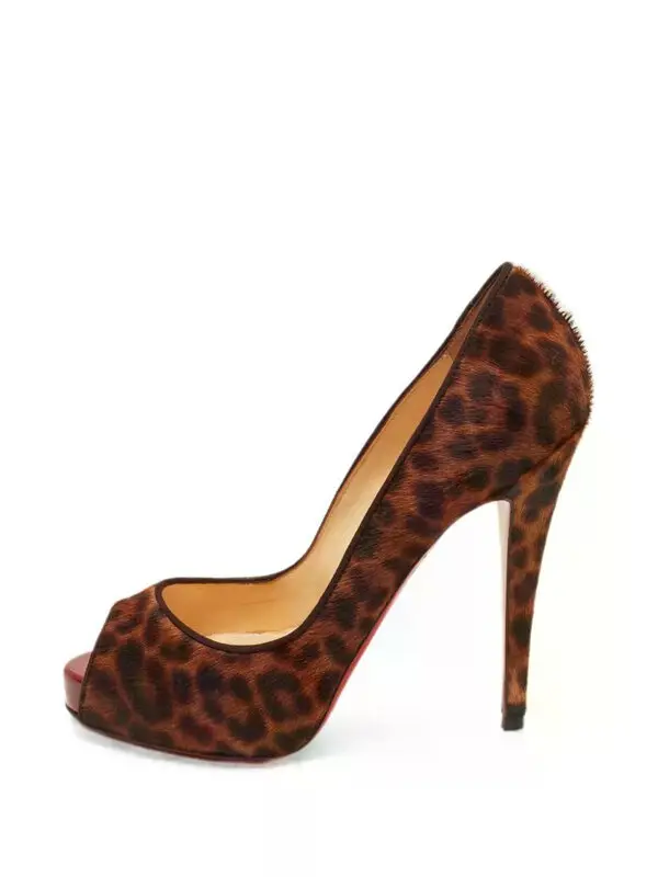 CHRISTIAN LOUBOUTIN Dorispiky Leopard-print Pumps - Brown
