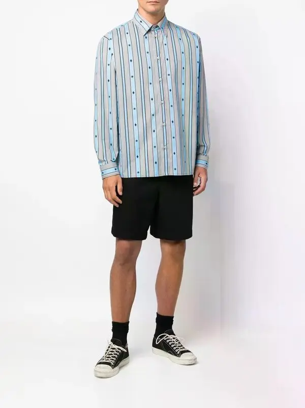 COUNTY OF MILAN Striped Button-up Shirt