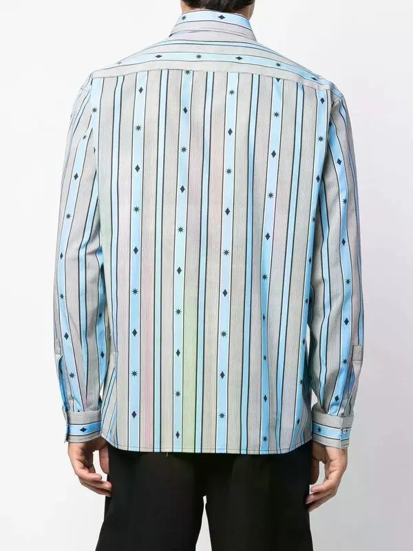 COUNTY OF MILAN Striped Button-up Shirt