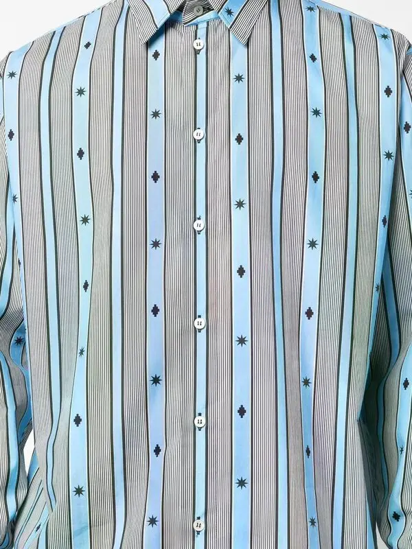 COUNTY OF MILAN Striped Button-up Shirt