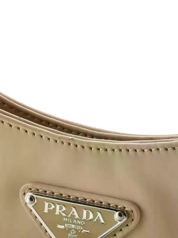 Prada Cleo Spazzolato Leather Large Hobo Bag