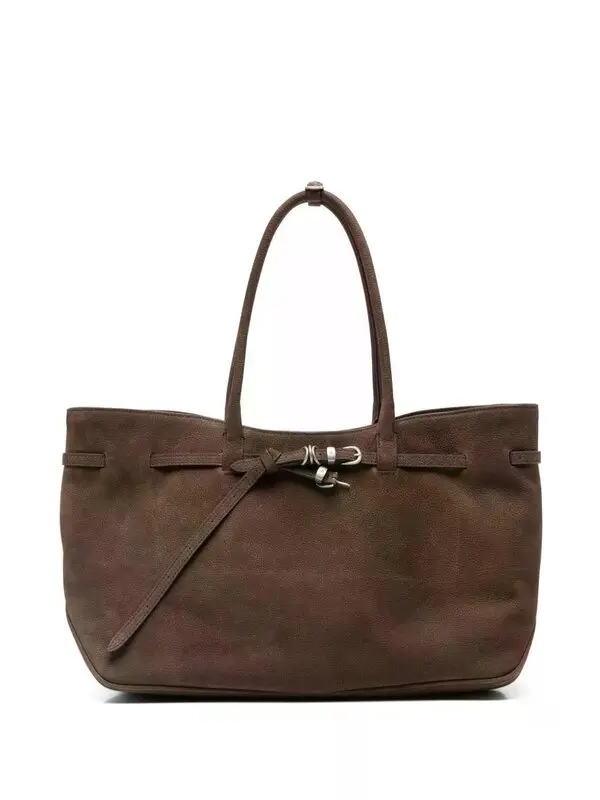 MARGESHERWOOD Buckled Suede Tote Bag