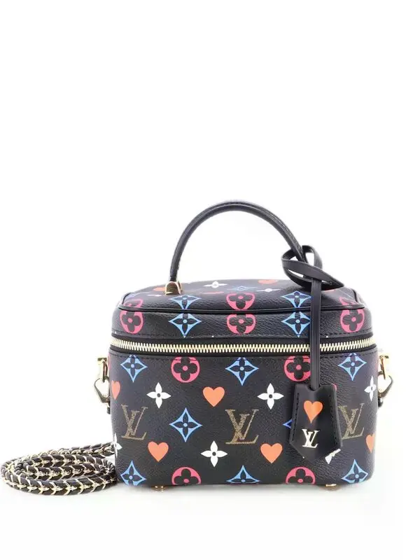 LOUIS VUITTON Vanity Handbag Limited Edition Game On Multicolor Monogram Pm Satchel - Black