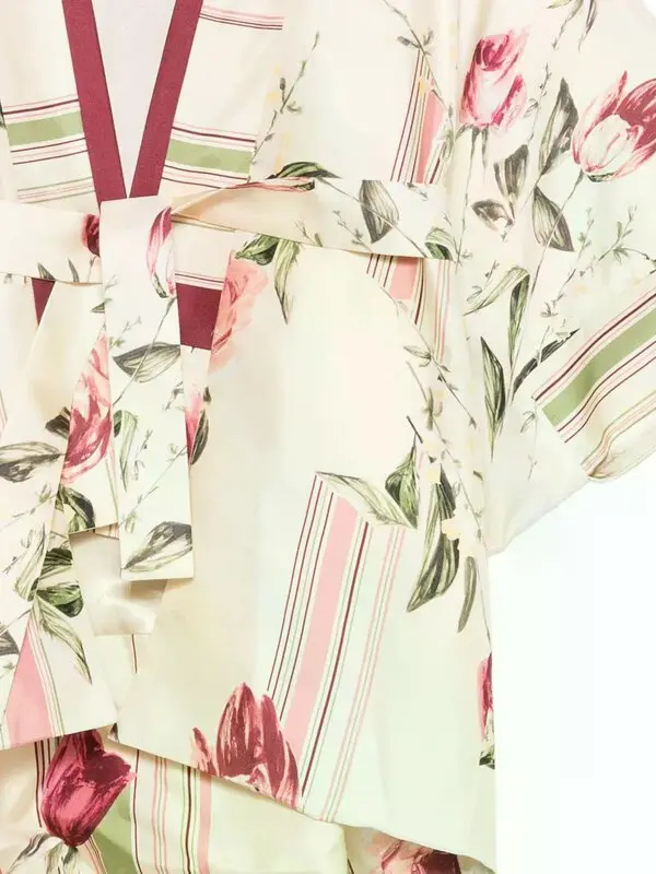 Antonio Marras Floral-print Belted Jacket