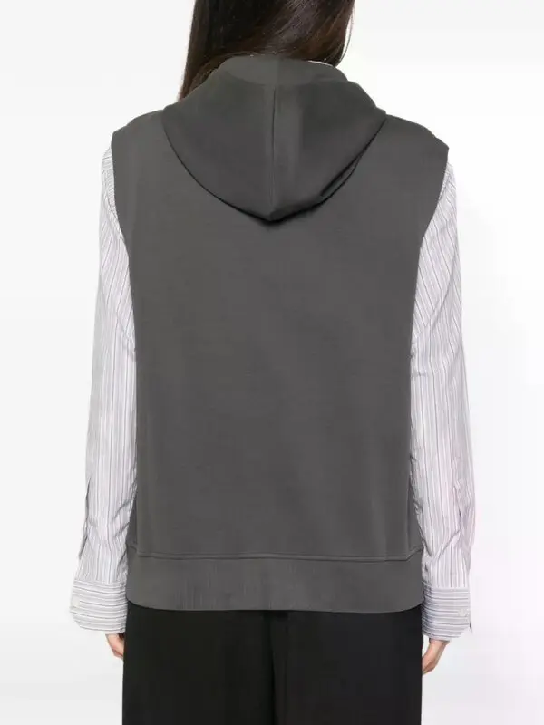 Max Mara Sleeveless Zip-fastening Hoodie