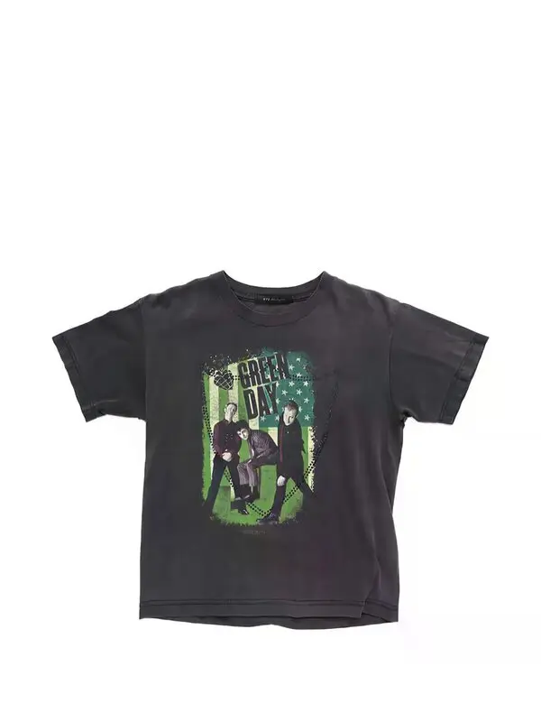 HTC LOS ANGELES Studded Graphic-print T-shirt - Grey