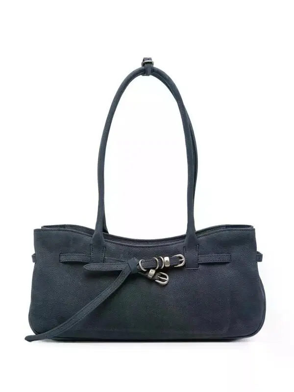MARGESHERWOOD Grandma Used Belt-detail Shoulder Bag - Blue