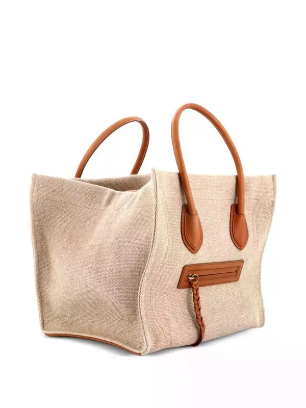 Celine Phantom Bag Canvas Medium Tote Bag - Brown