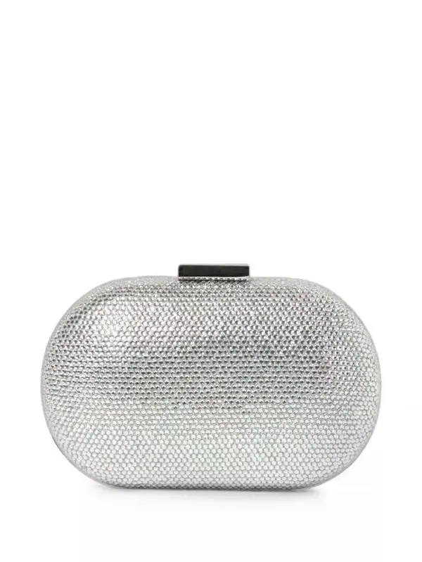 TWENTY FOURHAITCH Sunrise Crystal-embellished Mini Clutch Bag - Silver
