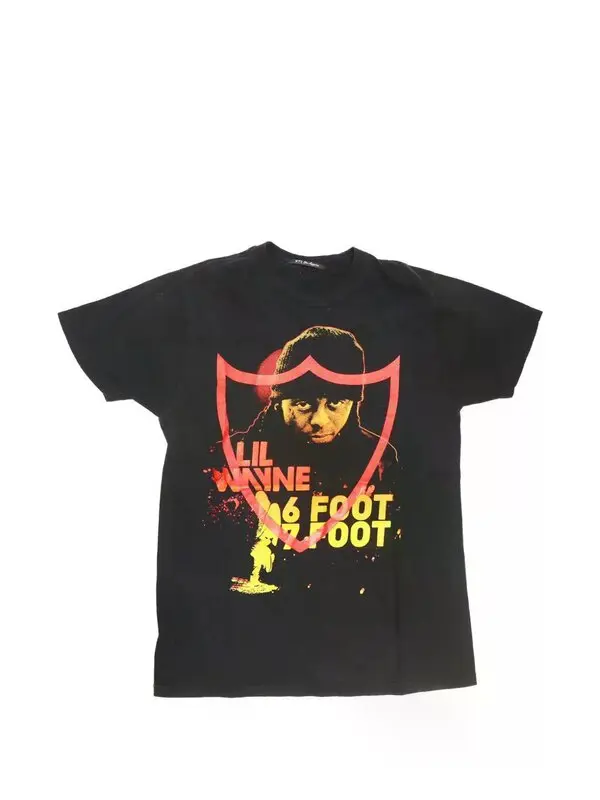 HTC LOS ANGELES Graphic-print Cotton T-shirt - Black