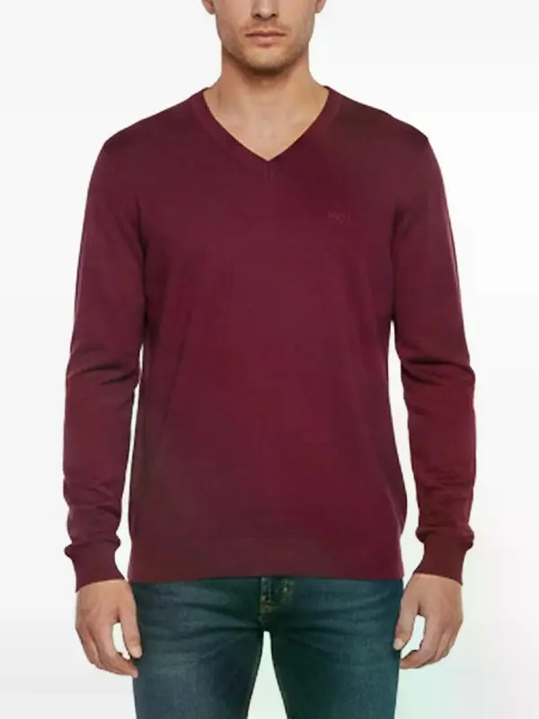 BOSS V-neck Sweater - Red