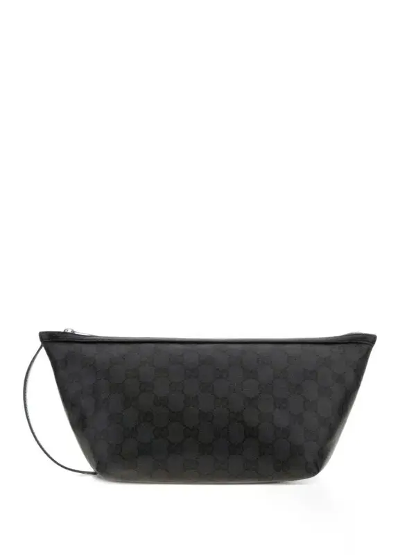 Gucci Gg Supreme Toiletry Case - Black