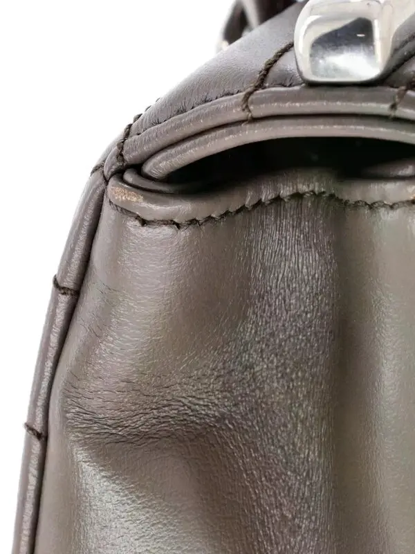 Prada Diagramme Quilted Leather Shoulder Bag