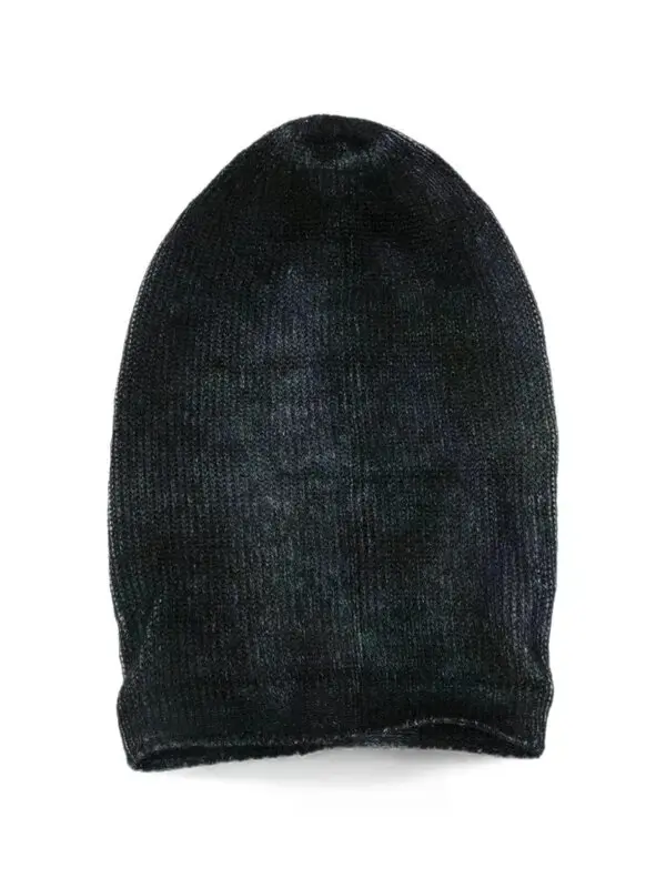Avant Toi Knitted Beanie Hat - Blue