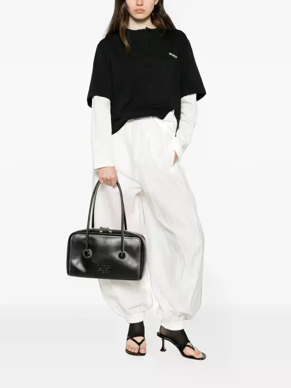 MARGESHERWOOD Embossed Logo Contrast-stitch Tote Bag