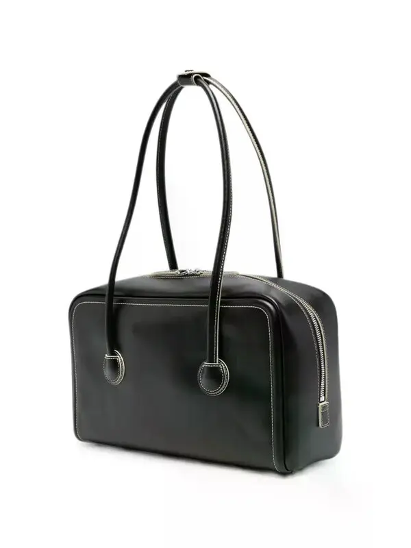 MARGESHERWOOD Embossed Logo Contrast-stitch Tote Bag