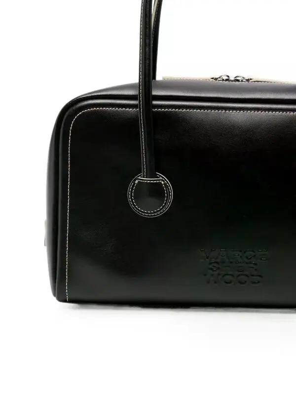 MARGESHERWOOD Embossed Logo Contrast-stitch Tote Bag